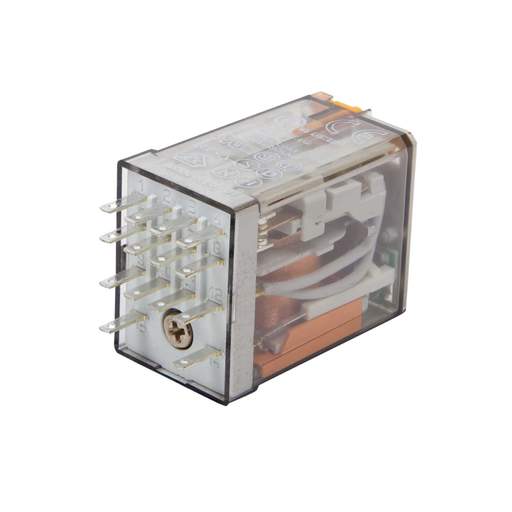 Finder 14 Pin 24V AC 7A 4 Pole Mini Plug In Relay with LED (5534-8024 ...
