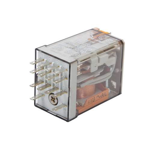 Finder 14 Pin 110V AC 7A 4 Pole Mini Plug In Relay (5534-8110-0040) | CEF