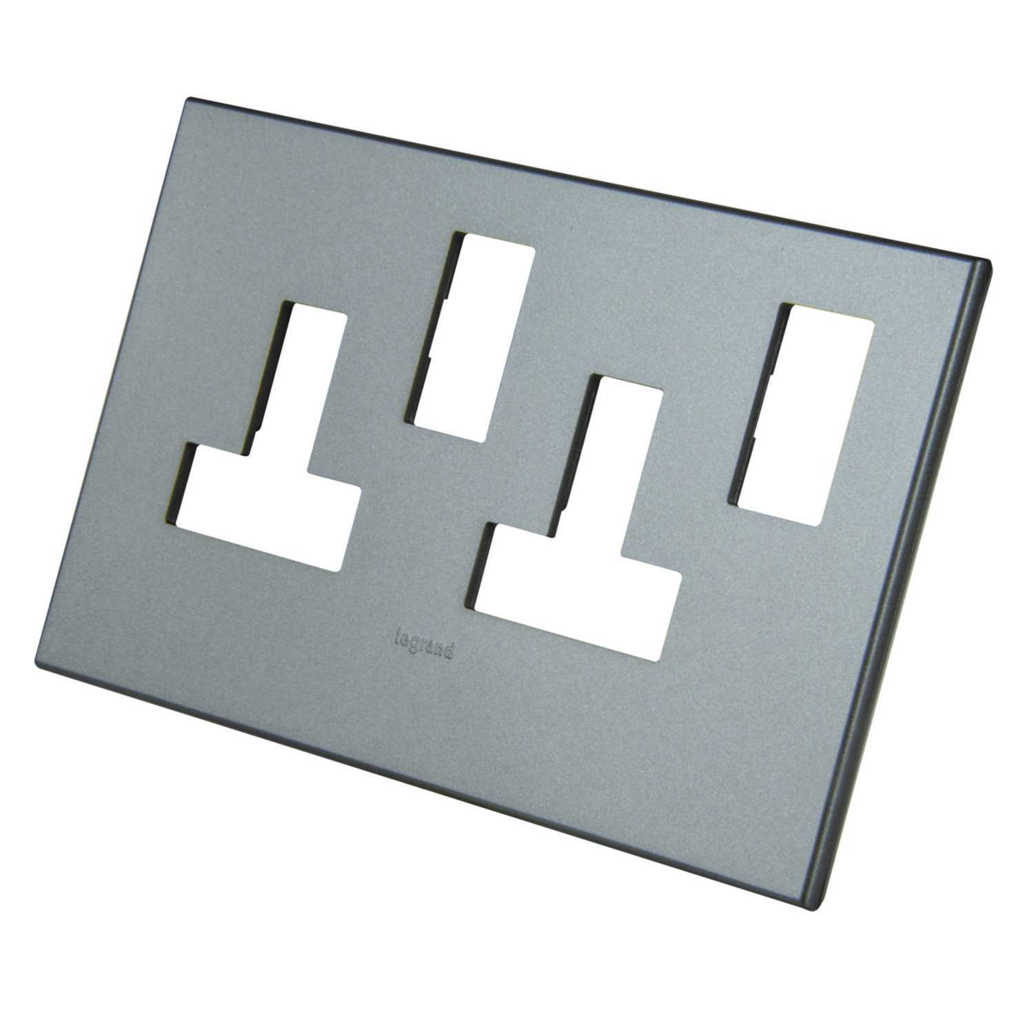 Legrand Arteor 2 Gang Switched Socket Surround Plate Magnesium (571319 ...