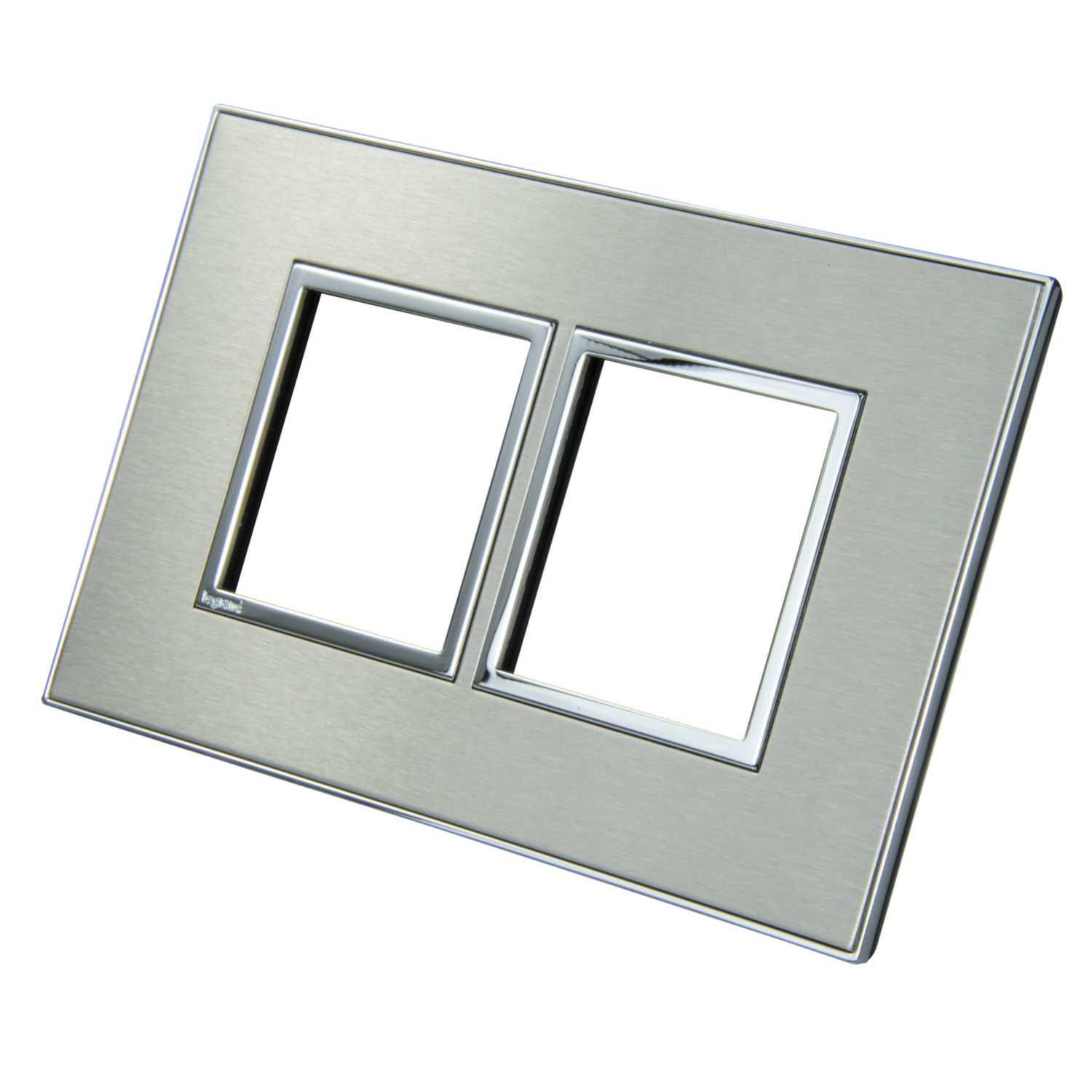 Legrand Arteor 2 Gang 4 Module Surround Plate Brushed Metal Stainless ...
