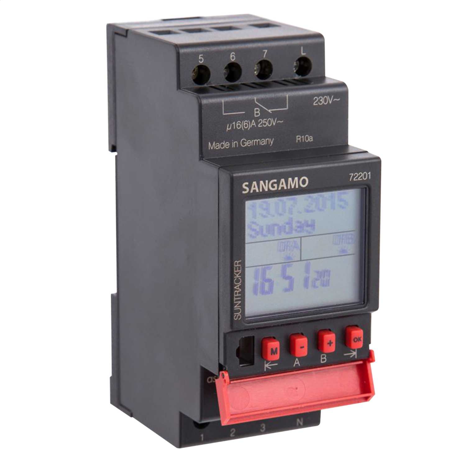 Sangamo Suntracker 7 Day Dual Channel 2 Module DIN Rail Time Switch ...