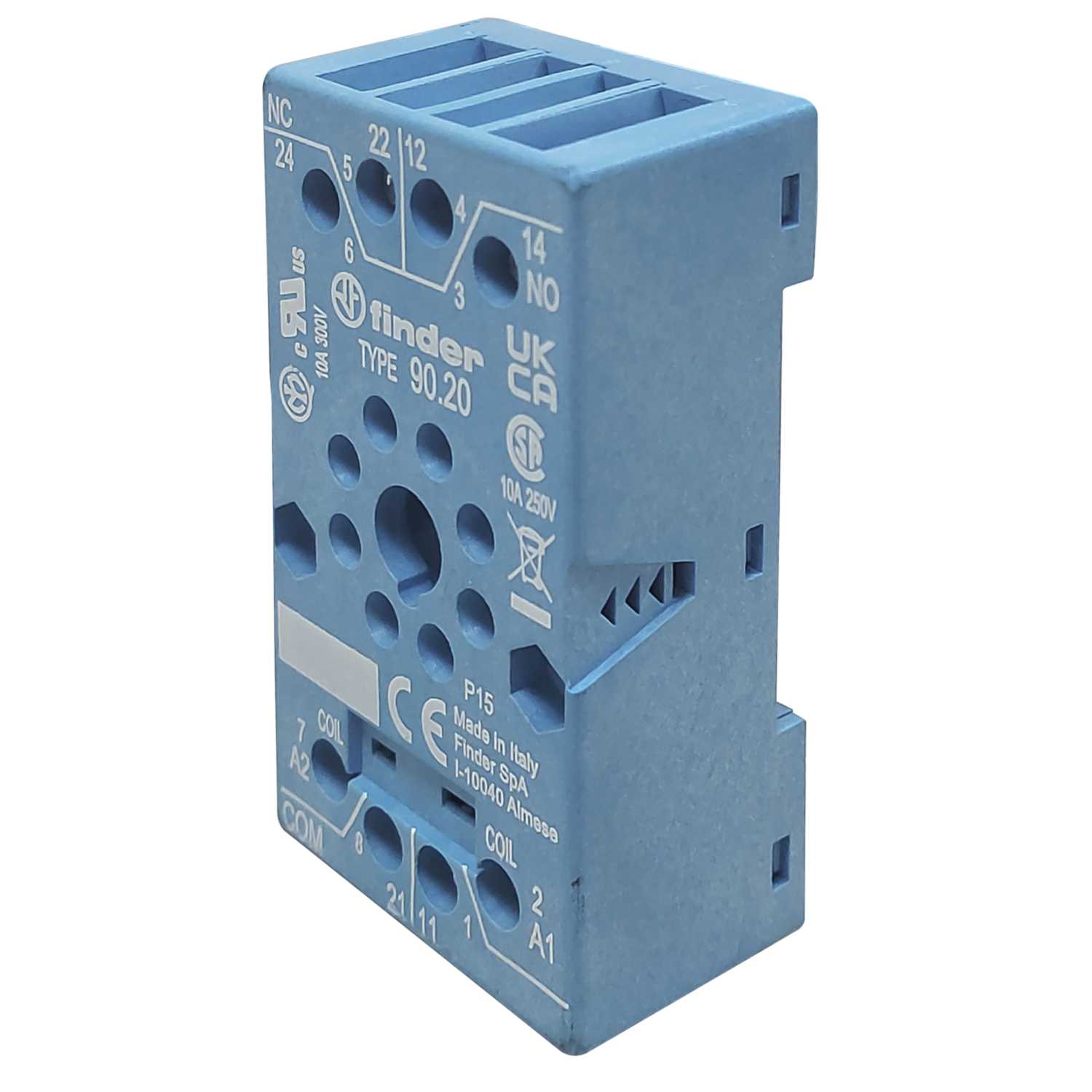 Finder 8 Pin Plug In Relay Base for 6012 Relay (9020SMA) | CEF