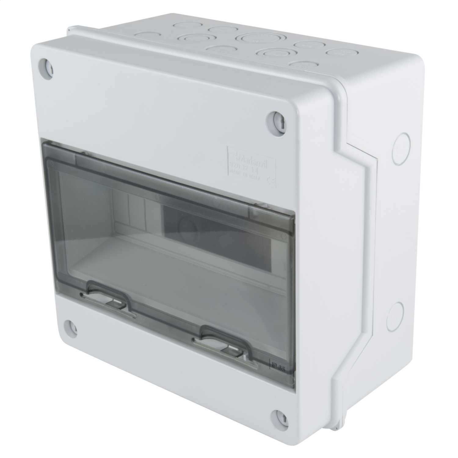 MCG 12 Module Insulated Enclosure with Access Window and DIN Rail (920. ...