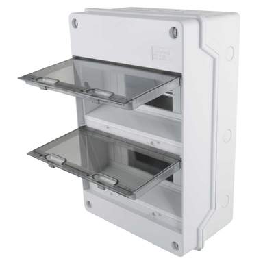 MCG 24 Module Insulated Enclosure with Access Window and DIN Rail (920. ...