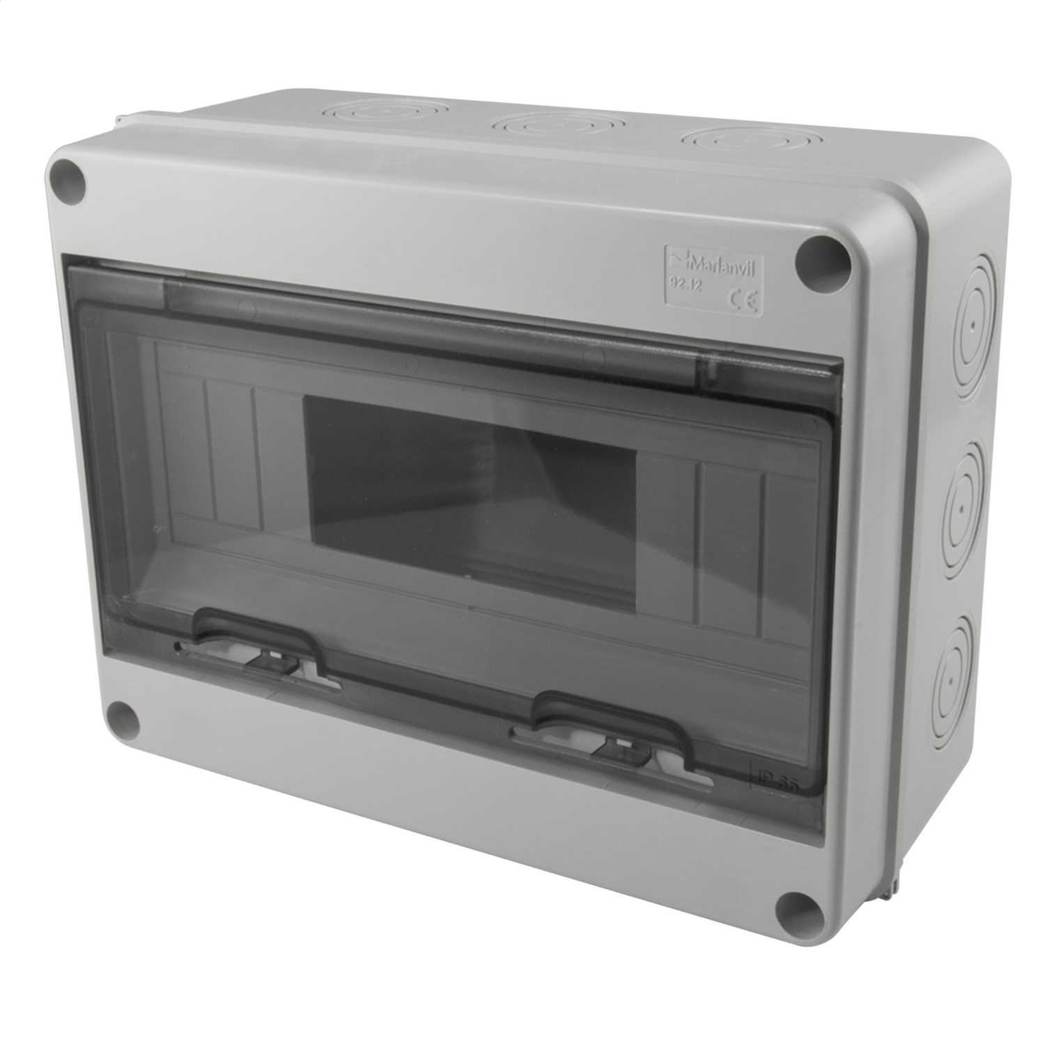 MCG 12 Module Insulated Enclosure with Access Window and DIN Rail (92. ...