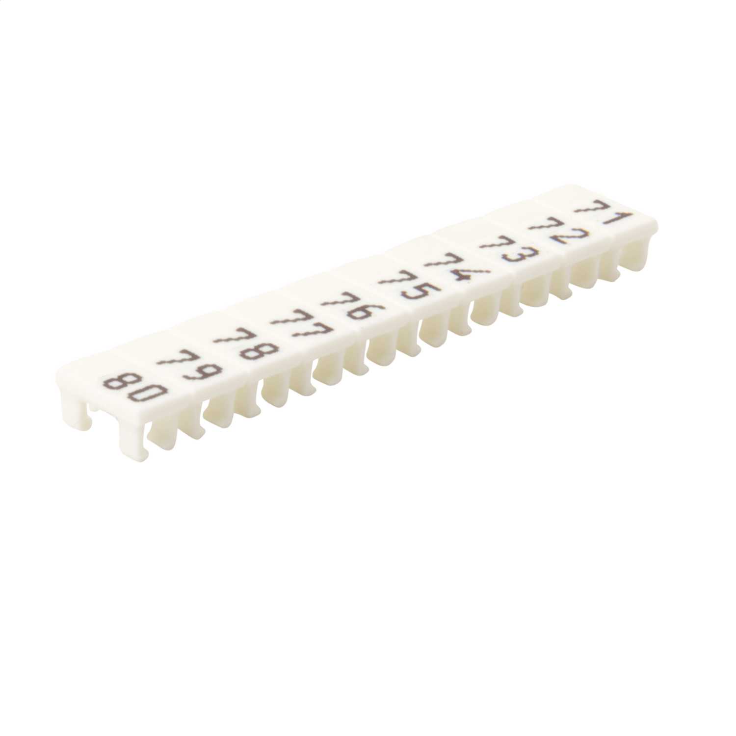 Wieland Numbered Marker Strips for WK2.5U Terminals "71-80" (Pack of 25 ...