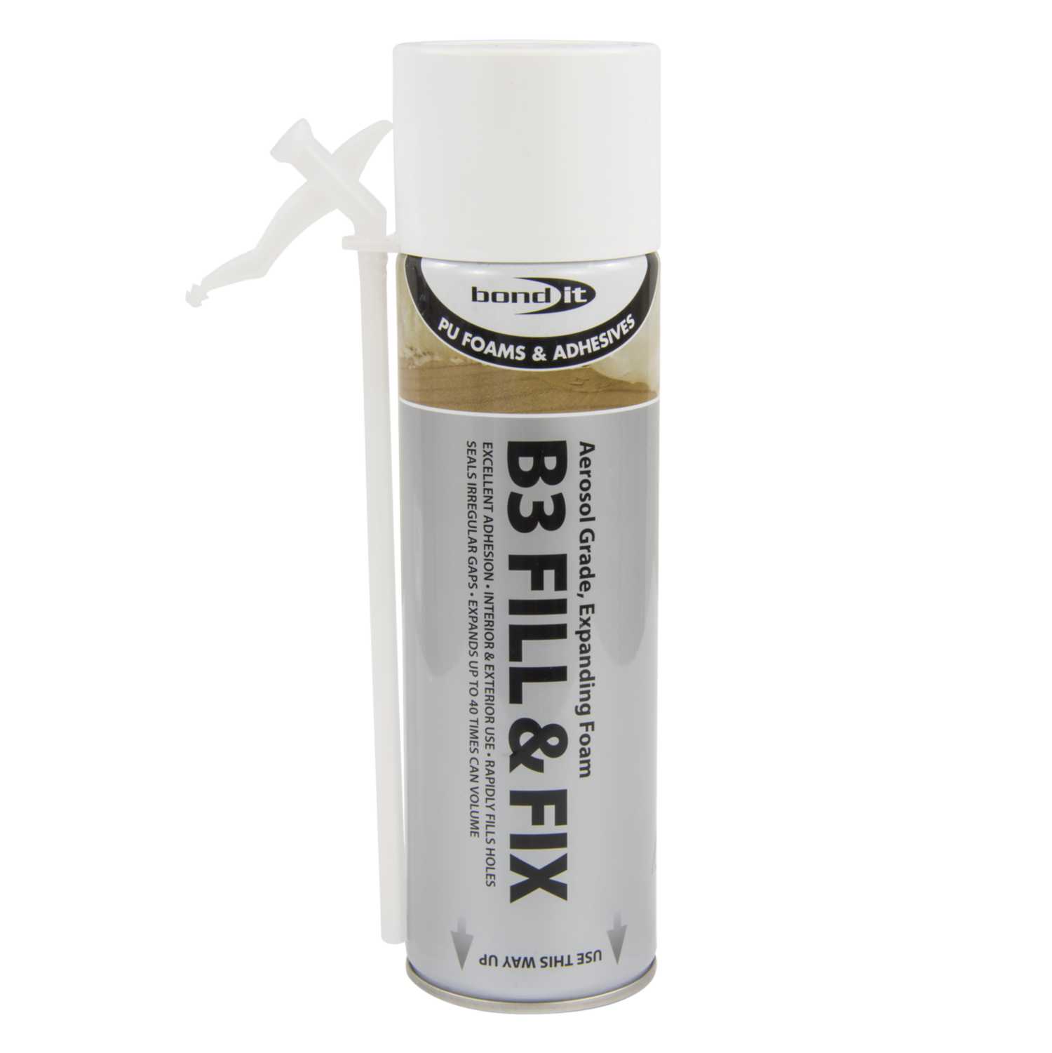 Bond-it B3 Fill and Fix Expanding PU Foam 500ml (BDFIX500) | CEF