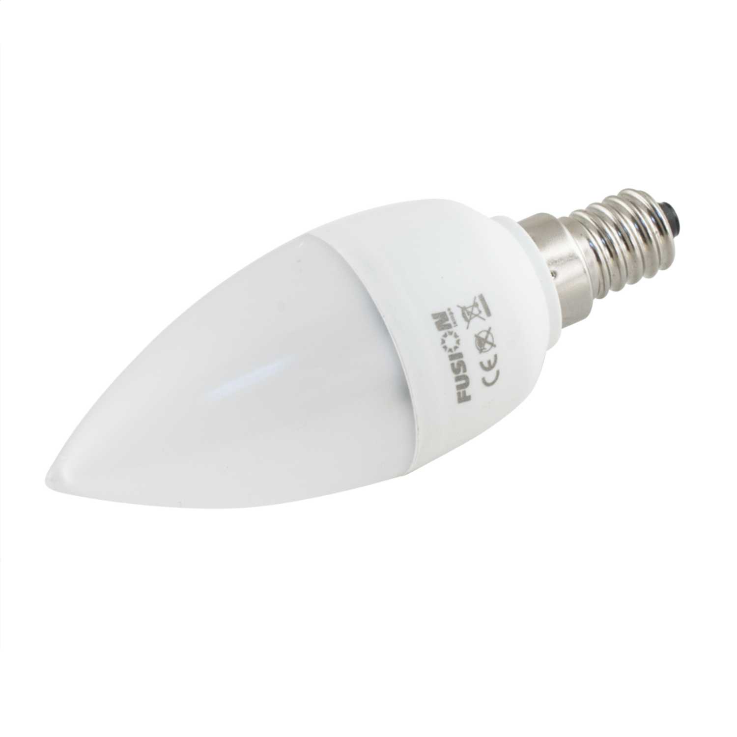 Fusion 5W SES LED Non Dimmable Candle Lamp Opal 4000K (CRLED/CAN/SES/CW ...