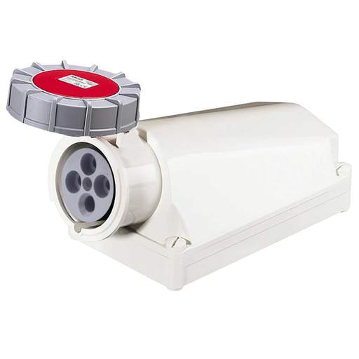 MCG 125A 3P+E 415V Wall Mounted Socket IP67 (CXN1254P415W67) | CEF