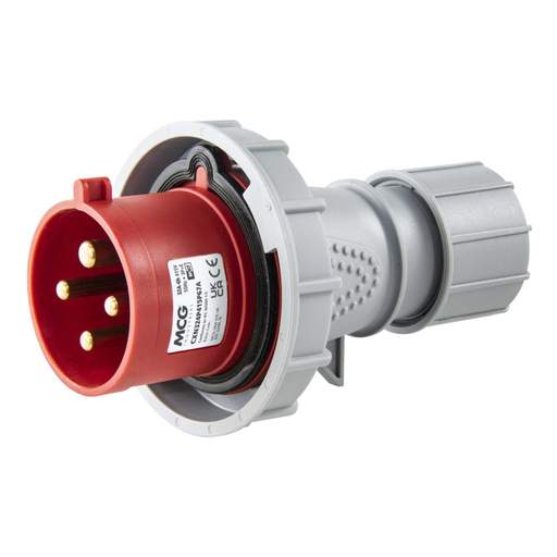 MCG 32A 3P+E 415V Plug IP67 (CXN324P415P67A) | CEF