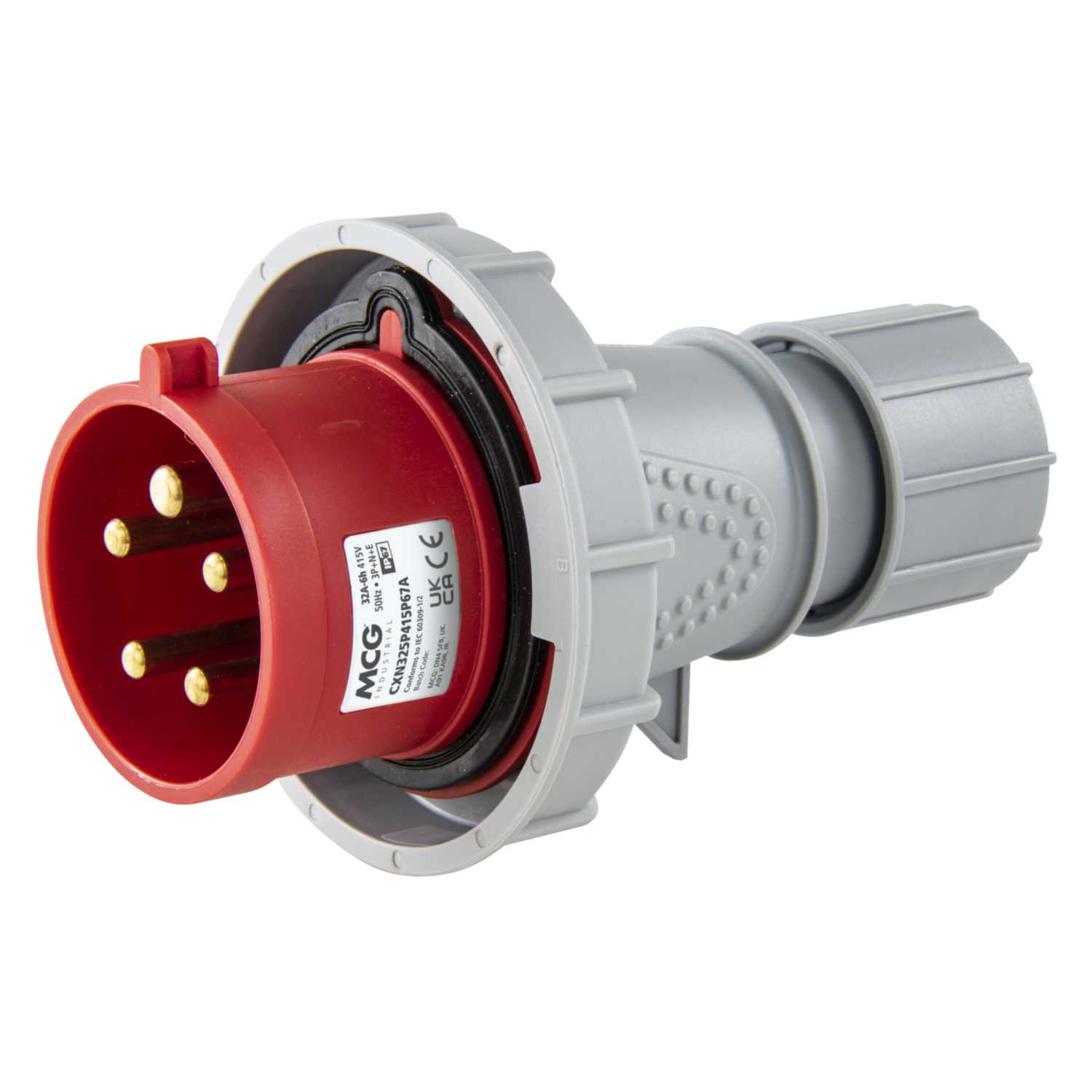 Connexs 32A 3P+N+E 415V Plug IP67 (CXN325P415P67A) | CEF