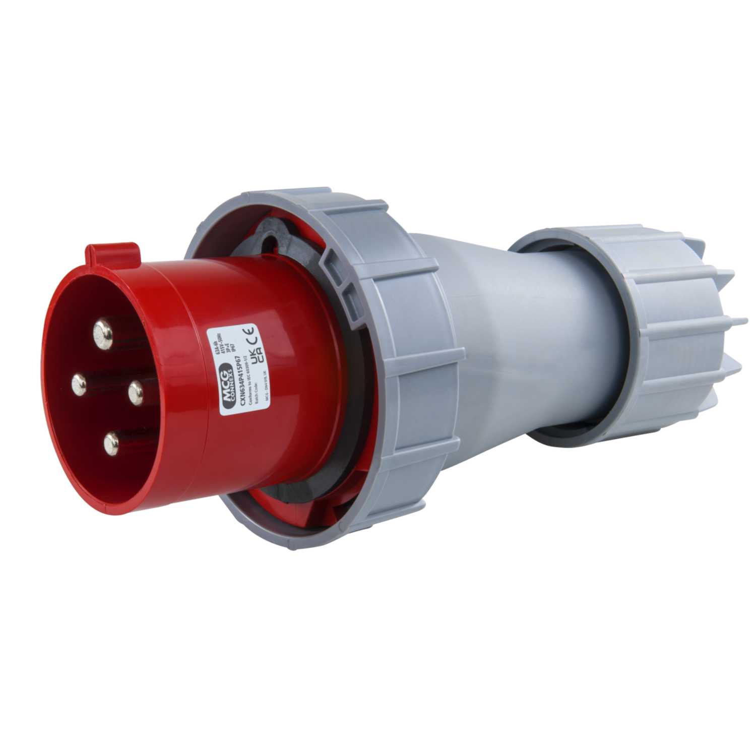 Connexs 63A 3P+E 415V Plug IP67 (CXN634P415P67) | CEF