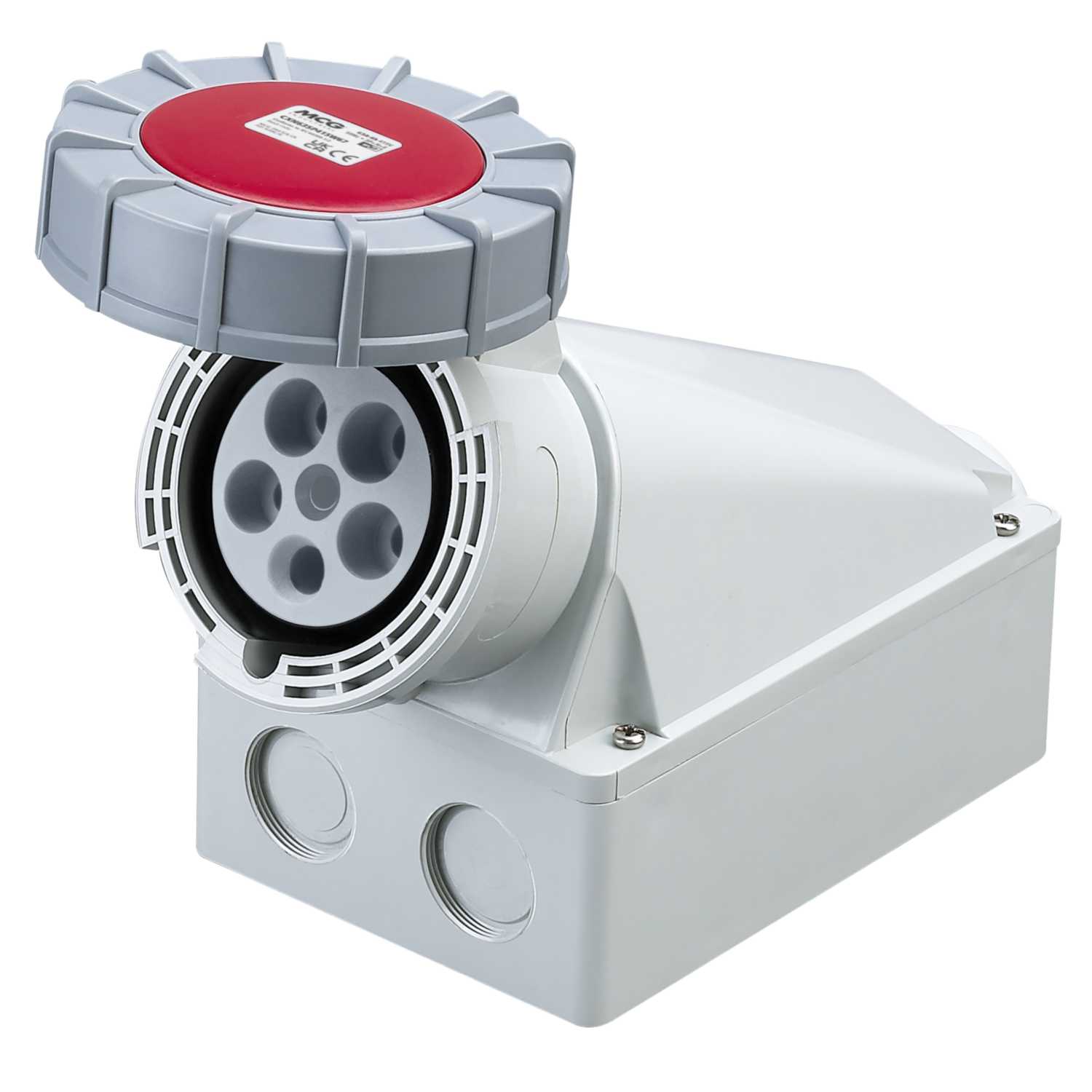 Connexs 63A 3P+N+E 415V Wall Mounted Socket IP67 (CXN635P415W67) | CEF
