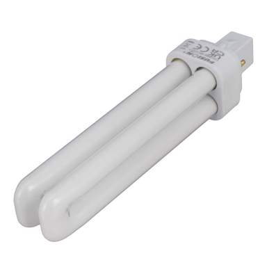 Fusion 18W G24D-2 2 Pin Double Compact Fluorescent Lamp 3500K (EDD18 ...