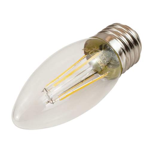 Fusion 4W ES LED Dimmable Filament Candle Lamp 2700K (EDLED/FCAN4ES/DIM ...