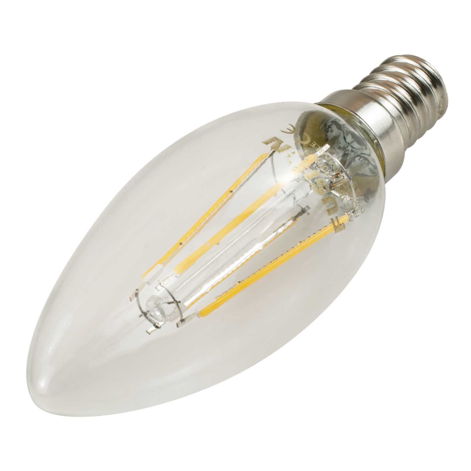 Fusion 4W SES LED Non Dimmable Filament Candle Lamp 2700K (EDLED ...