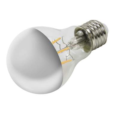 Fusion 6W ES LED Filament GLS Lamp Crown Silver 2700K (EDLED/FGLS6ES/CS ...