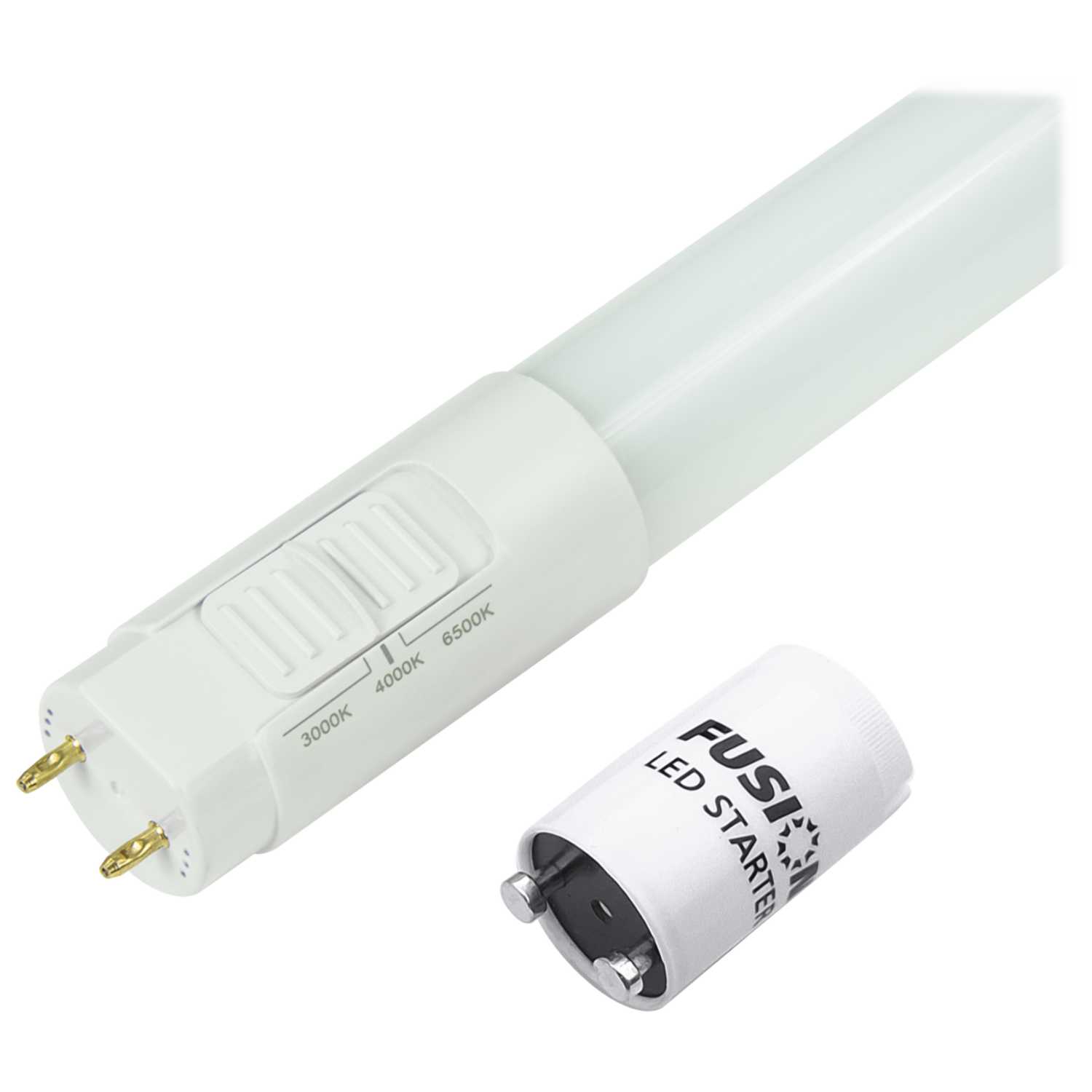 Fusion 30W 6ft T8 LED Non Dimmable Colour Switchable Glass Tube ...