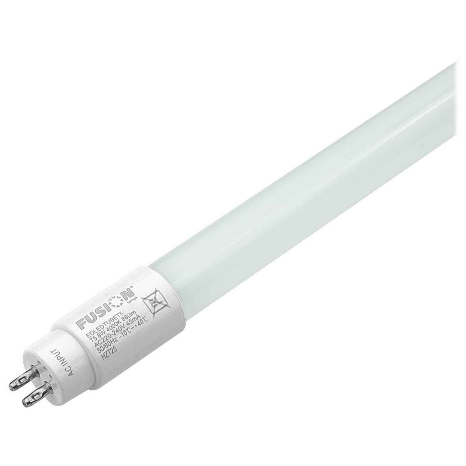 Fusion 8W T5 (562mm) LED Non Dimmable Glass Tube 4000K (EDLEDTUBET5/8CW ...
