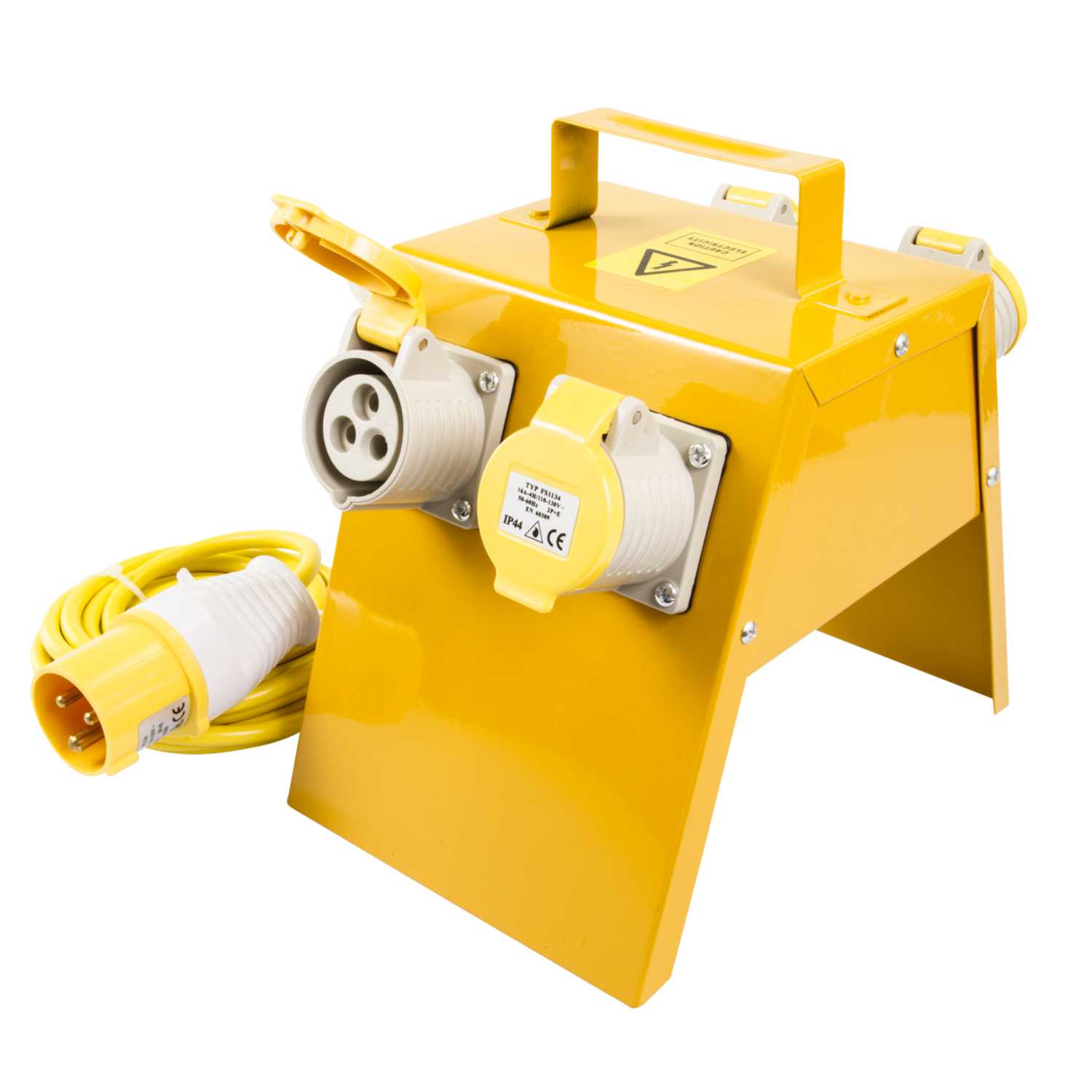 MCG 110V 4 Gang Site Extension Socket with Cable and Plug (EOU1415) | CEF