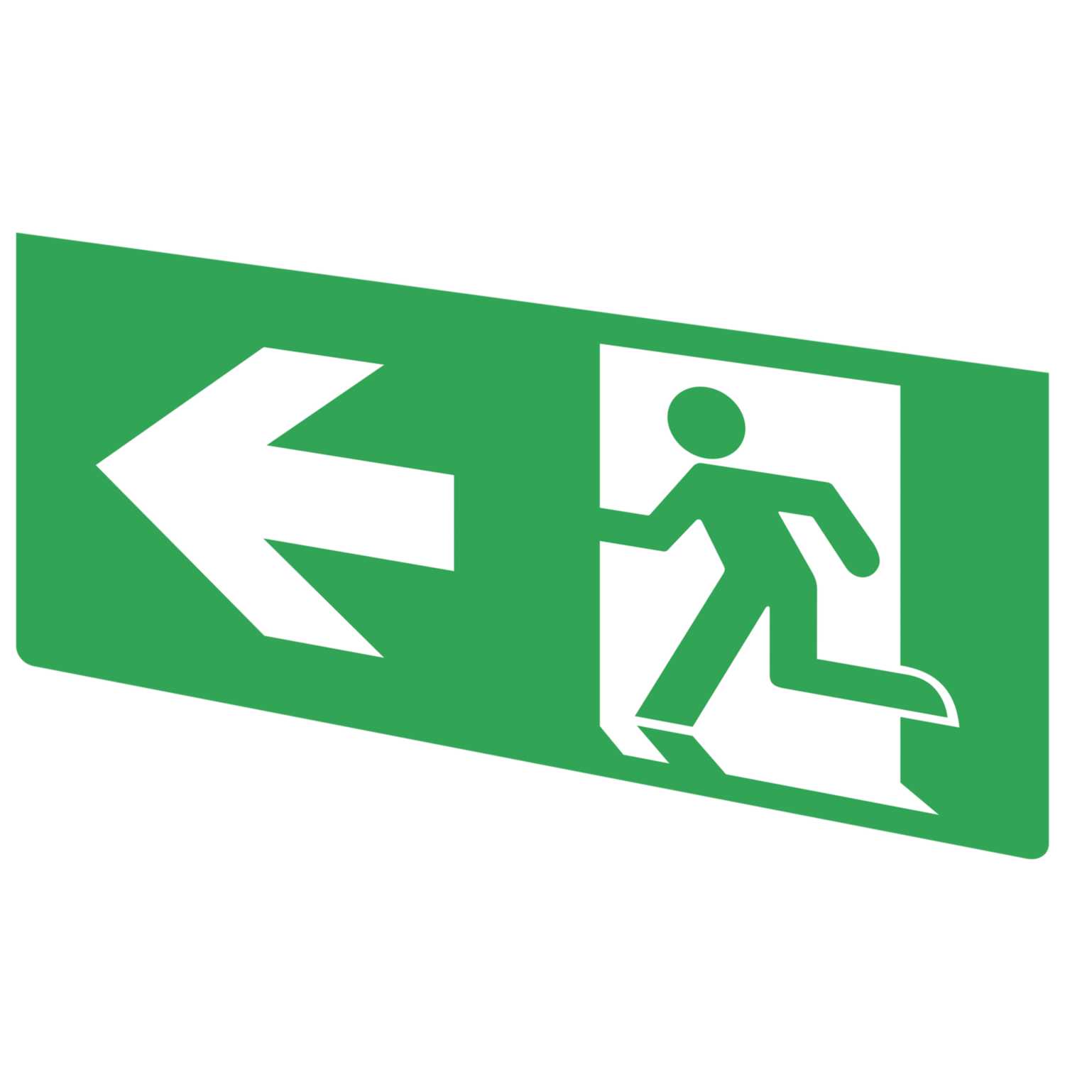 Fusion Arrow Left Legend for FE3EB Emergency Exit Box (FE3EBAL) | CEF