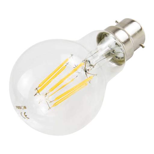 Fusion 8W BC LED Dimmable Filament GLS Lamp 2700K (FF8BC/D) | CEF