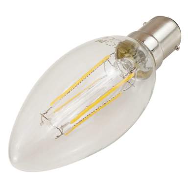 Fusion 4W SBC LED Non Dimmable Filament Candle Lamp 2700K (FFC4SBC) | CEF