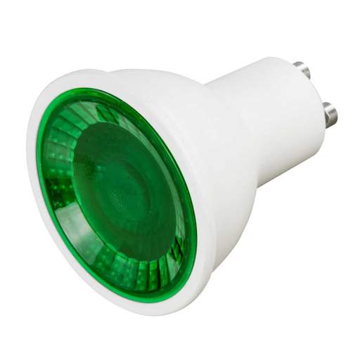 Fusion 5W GU10 LED Non Dimmable Lamp Green (FGU10/GR) | CEF