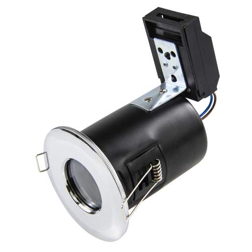 Fusion 50W GU10 Fire Rated Downlight IP65 Polished Chrome (FSFRDIP65CH ...