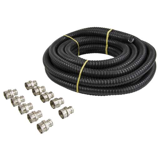 MCG 20mm Galvanised Steel PVC Conduit Contractor Pack (10m Reel and 10 ...