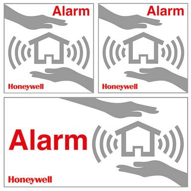 Honeywell Home Security Window Stickers (Pack of 6) (HS3WS2S) | CEF