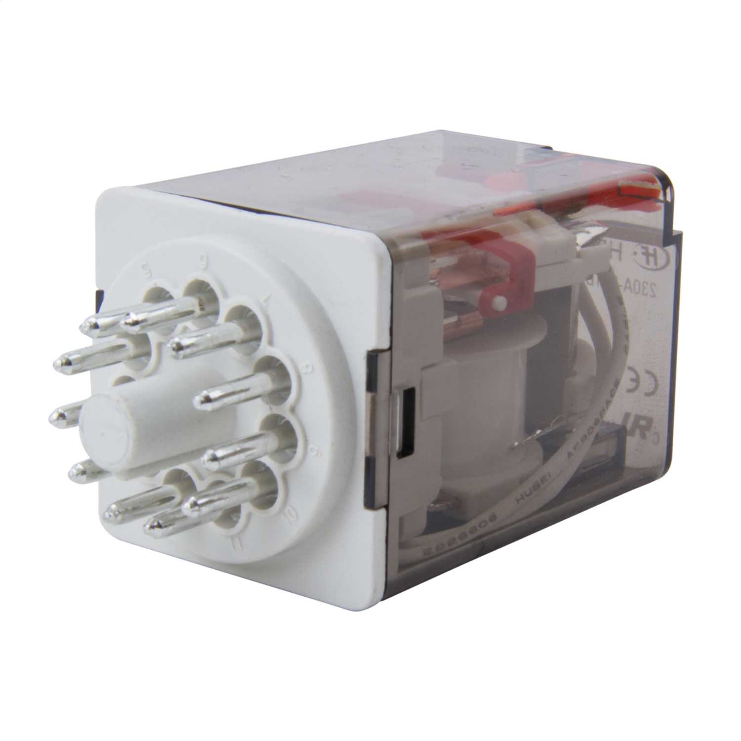 MCG 11 Pin 230V AC 10A 3 Pole Changeover Plug In Relay (JQX10-A240-3) | CEF