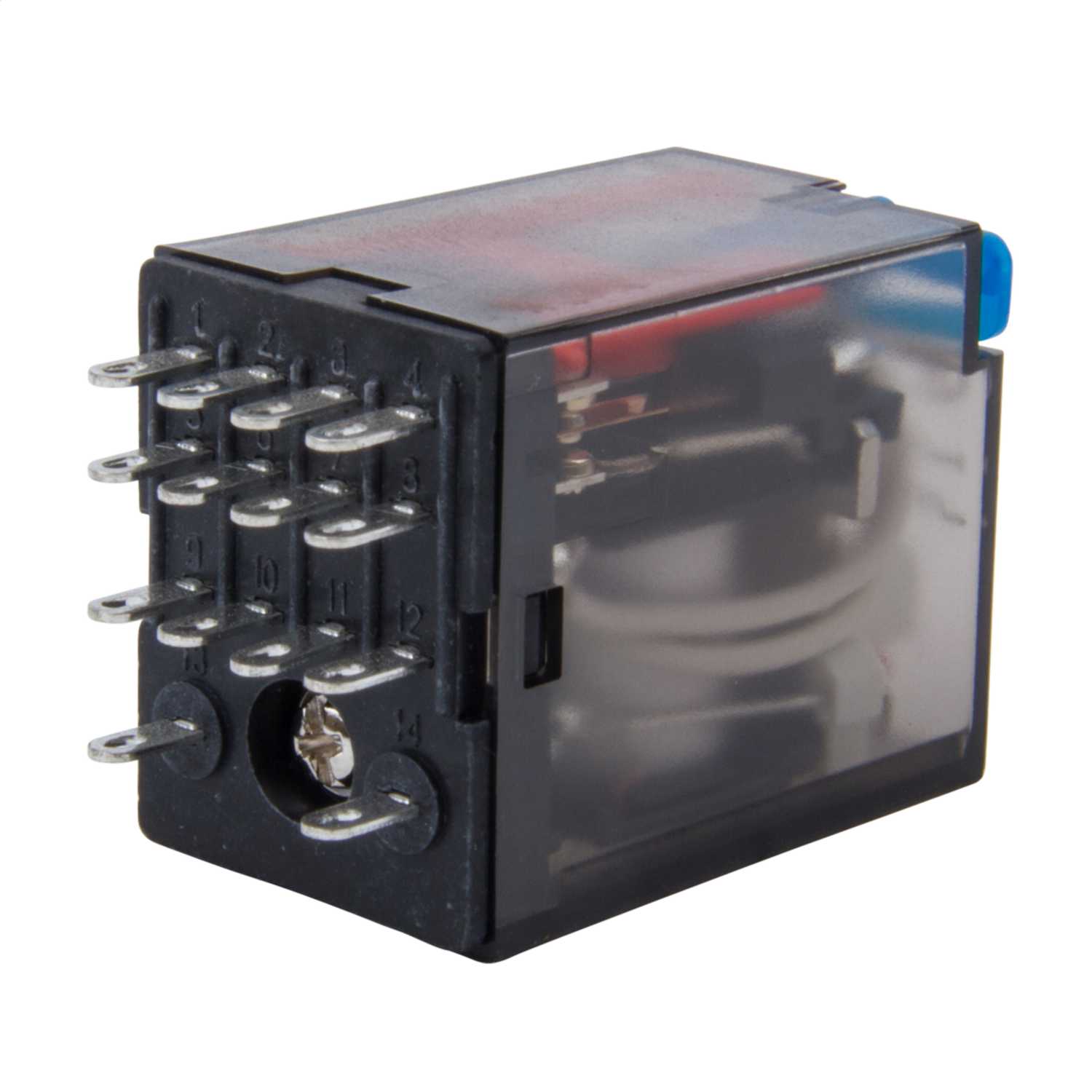 MCG 14 Pin 12V DC 5A 4 Pole Miniature Changeover Plug In Relay (JZX18 ...