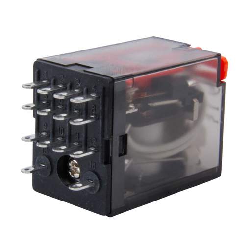 MCG 14 Pin 24V AC 6A 4 Pole Miniature Changeover Plug In Relay (JZX18 ...