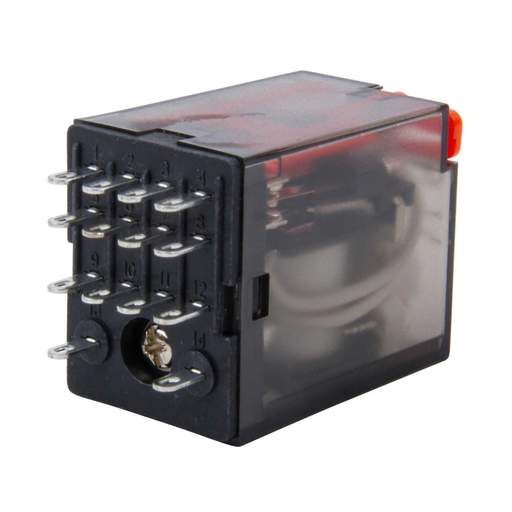 MCG 14 Pin 230V AC 6A 4 Pole Miniature Changeover Plug In Relay (JZX18 ...