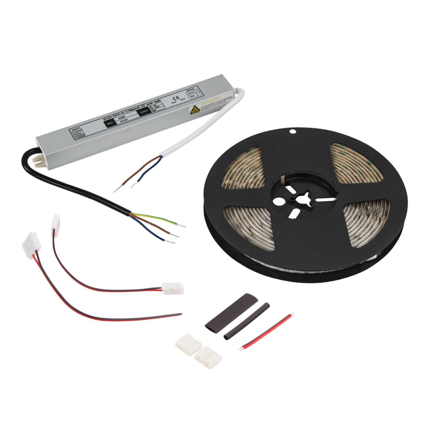 Fusion 5m x 10mm Flexible Self Adhesive Warm White LED Strip Kit with ...