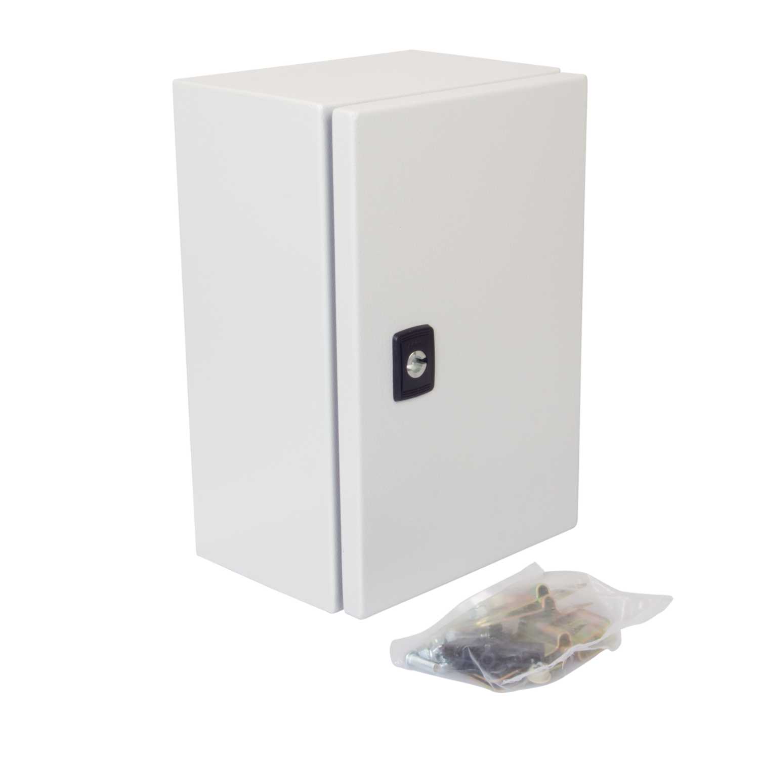 MCG 300mm x 200mm x 150mm Steel Enclosure with Mounting Plate IP65 ...