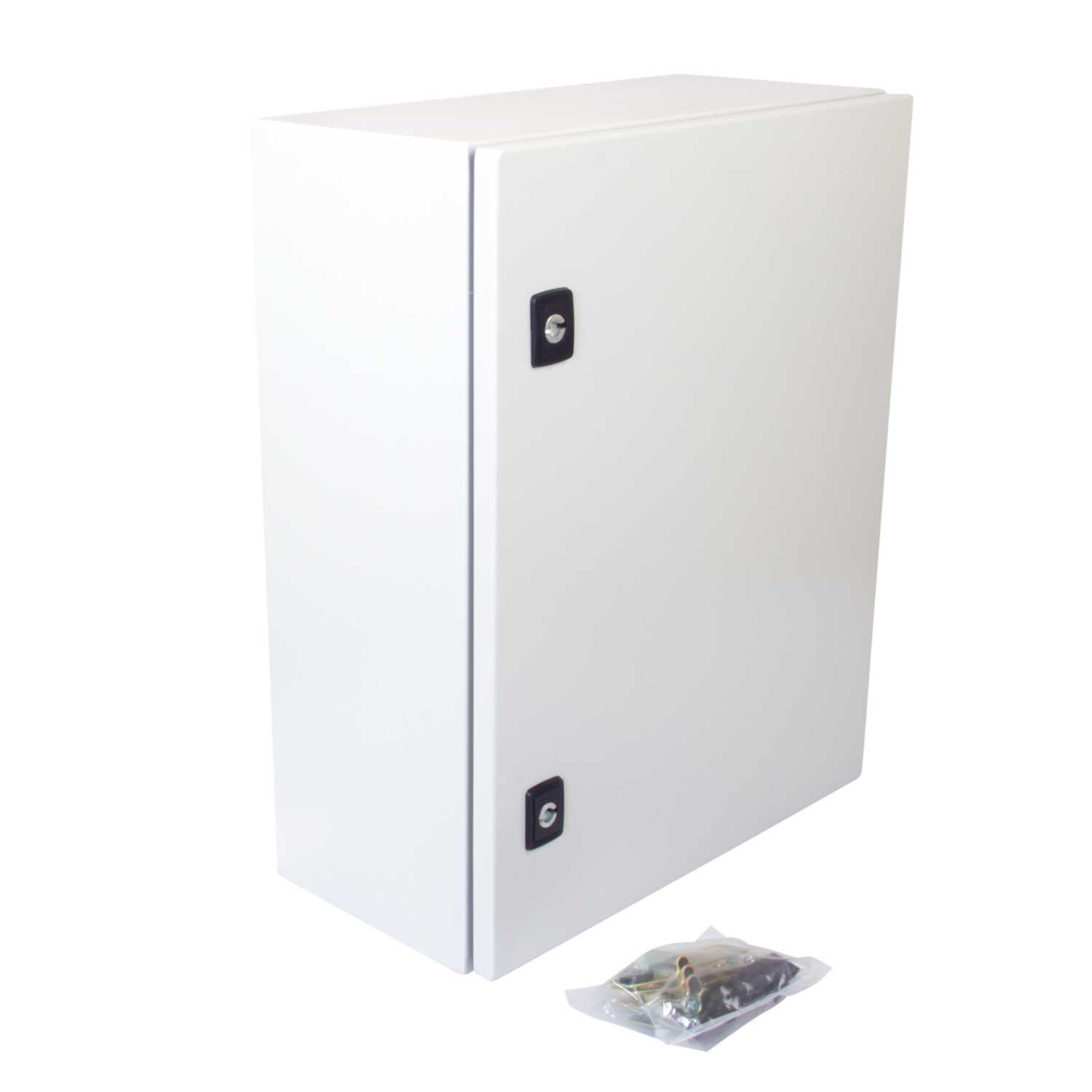 MCG 500mm x 400mm x 200mm Steel Enclosure with Mounting Plate IP65 ...