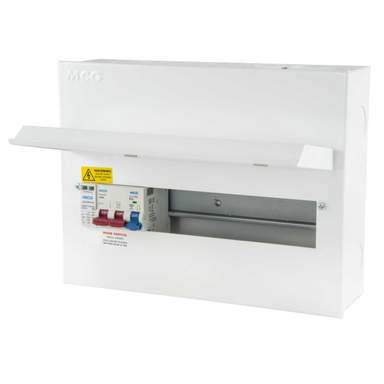 MCG 10 Way 100A Isolator Incomer Metal Clad Consumer Unit Pre-Wired SPD ...