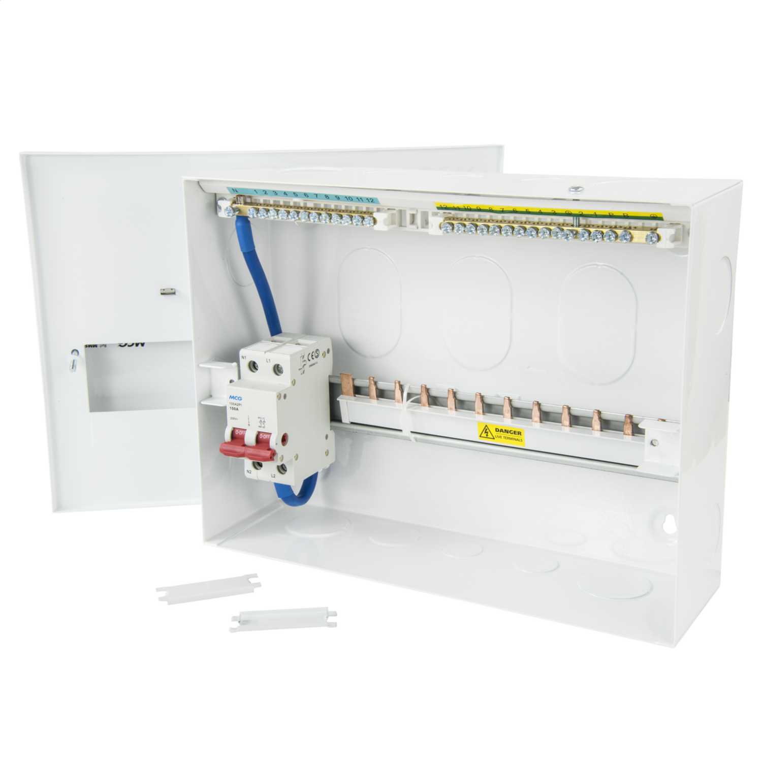 MCG 12 Way 100A Isolator Incomer Metal Clad Consumer Unit (MMSB12) | CEF