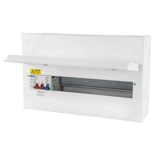 MCG 14 Way 100A Isolator Incomer Metal Clad Consumer Unit Pre-Wired SPD ...