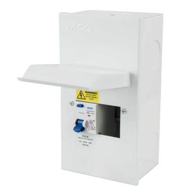 MCG 2 Way 63A 30mA Type A RCD Incomer Metal Clad Consumer Unit ...