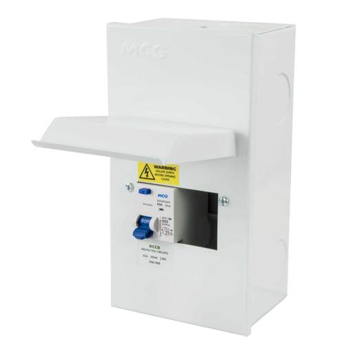 MCG 2 Way 63A 30mA Type A RCD Incomer Metal Clad Consumer Unit ...