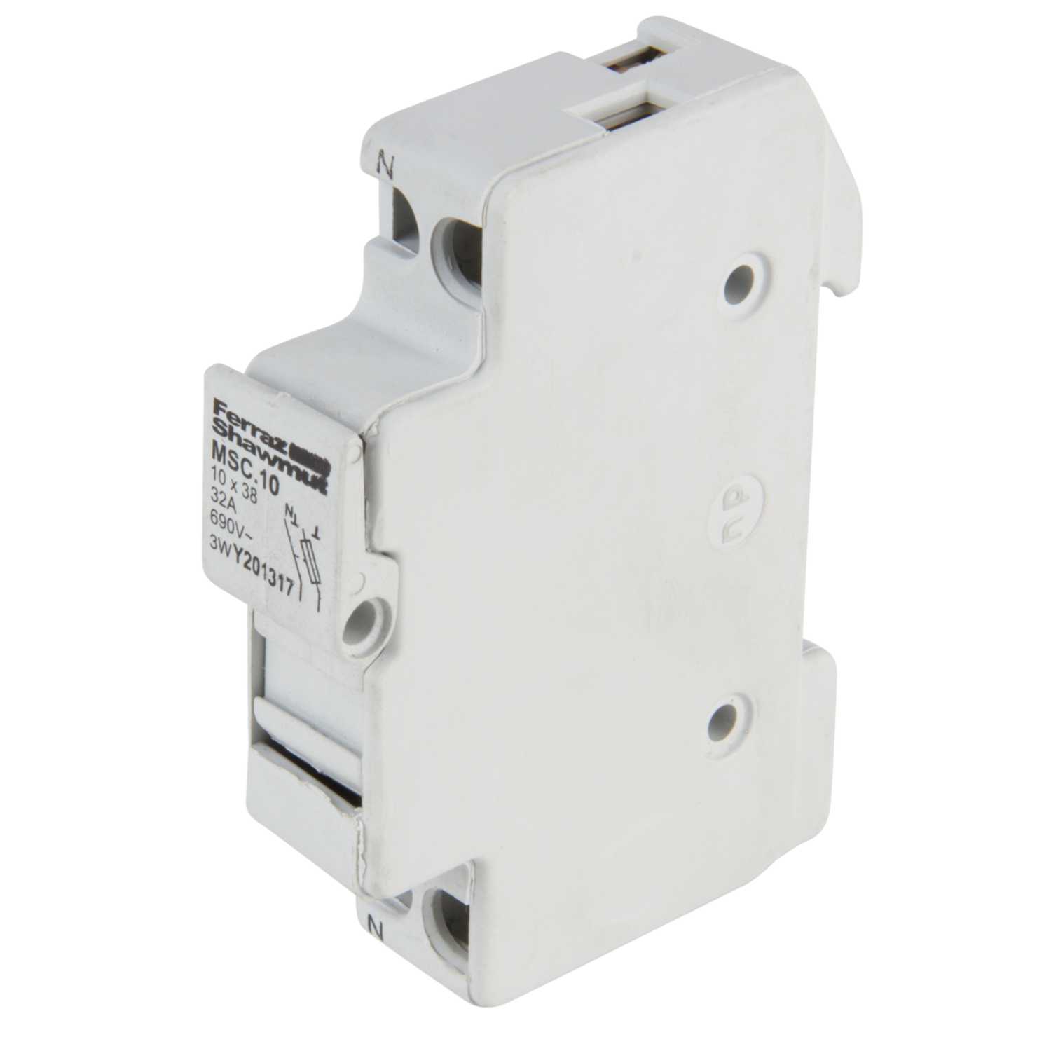 Lawson 32A MSC Modular Fuse Holder Neutral Link Grey (Sold in 1's ...