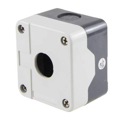 Crompton 1 Way Plastic Empty Pushbutton Station Grey IP65 (PB050CBP) | CEF