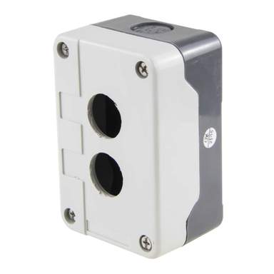 Crompton 2 Way Plastic Empty Pushbutton Station Grey IP65 (PB051CBP) | CEF