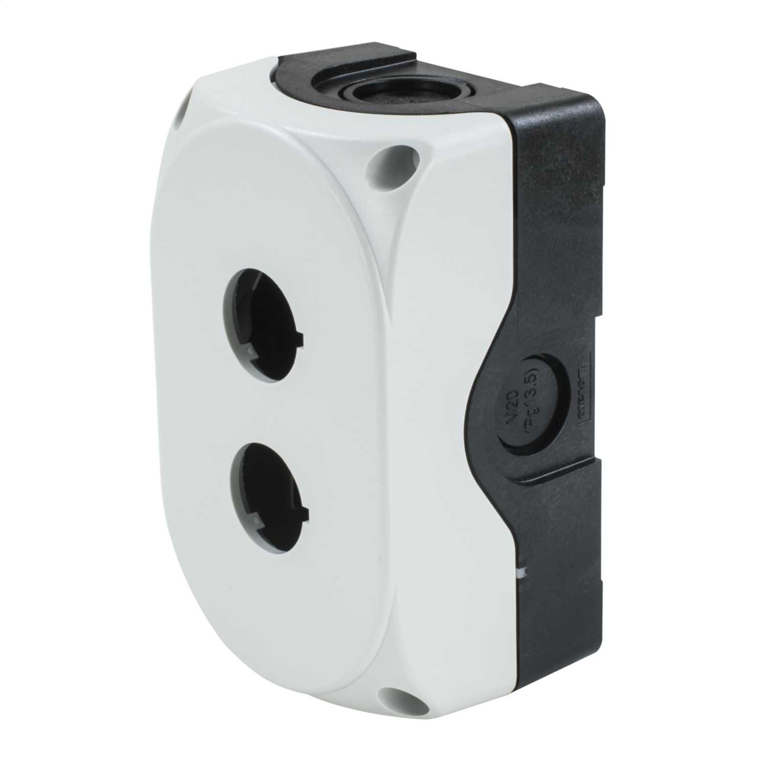 MCG 2 Way Plastic Empty Pushbutton Station Grey IP65 (PBS2) | CEF