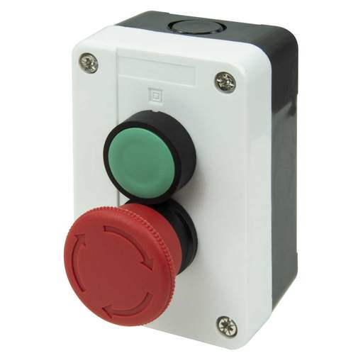 MCG 2 Way Start / Stop Twist Release Pushbutton Station IP65 (PBS2 SES ...