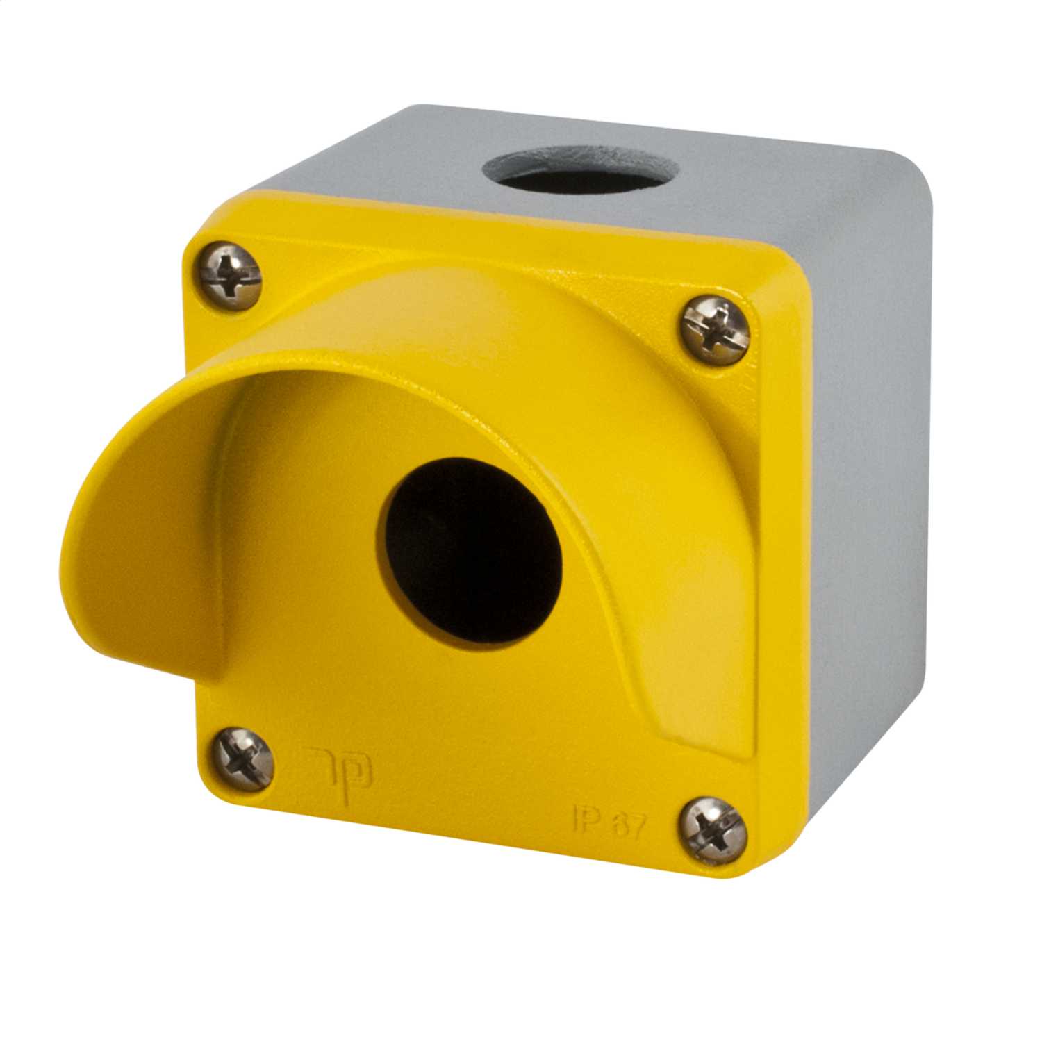 MCG 1 Way Die Cast Empty Pushbutton Station Yellow / Grey IP65 (PF1S PS ...