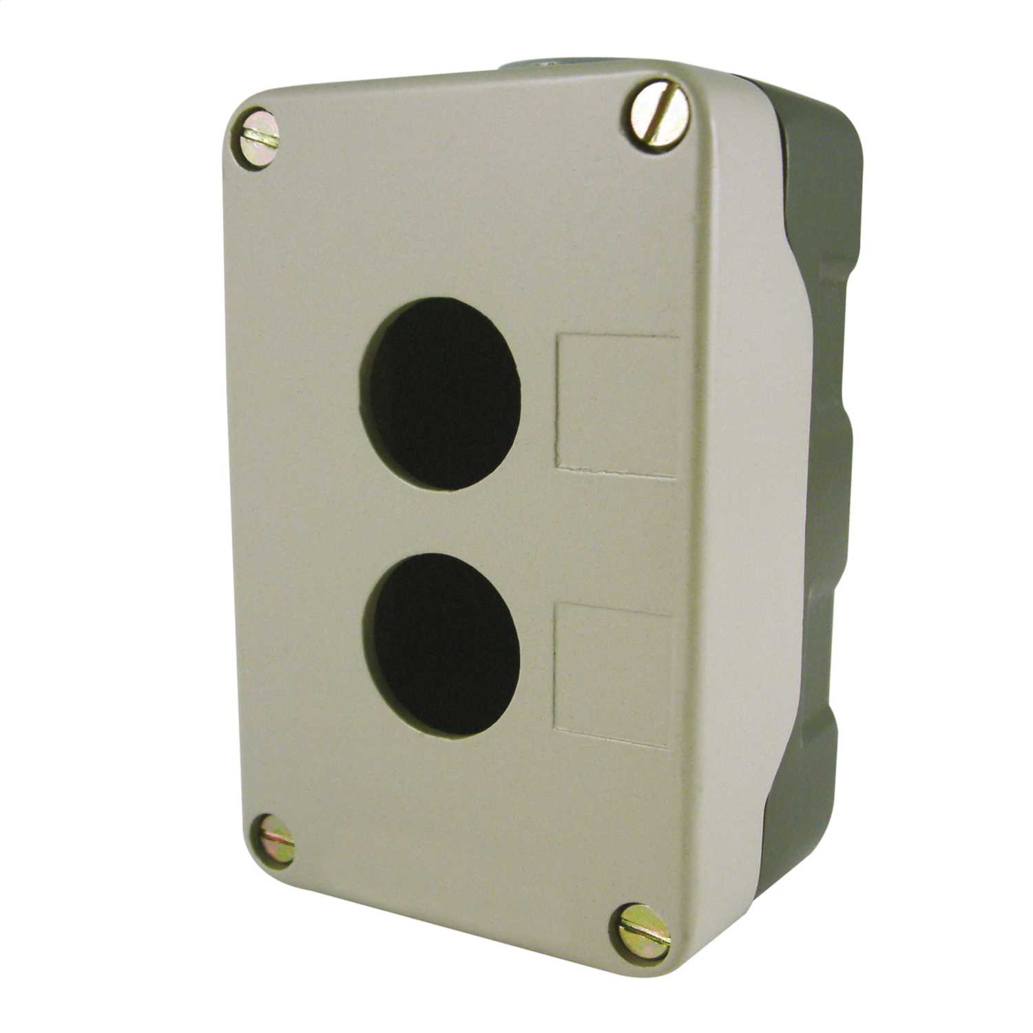 MCG 2 Way Die Cast Empty Pushbutton Station Grey IP65 (PF2S+L) | CEF